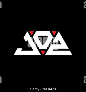 JOZ triangle letter logo design with triangle shape. JOZ triangle logo ...