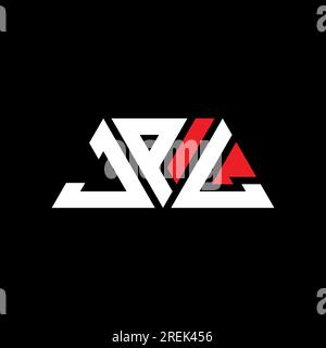 JPL triangle letter logo design with triangle shape. JPL triangle logo ...