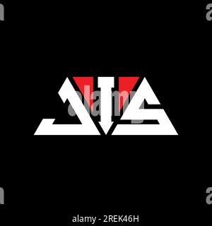 JIS triangle letter logo design with triangle shape. JIS triangle logo ...