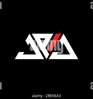 JPJ triangle letter logo design with triangle shape. JPJ triangle logo ...