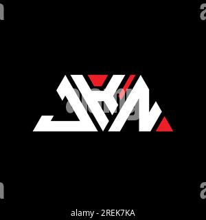 JKN triangle letter logo design with triangle shape. JKN triangle logo ...