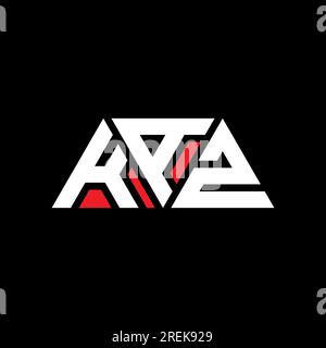 KAZ triangle letter logo design with triangle shape. KAZ triangle logo ...