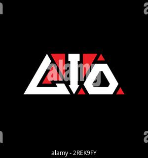 LIO triangle letter logo design with triangle shape. LIO triangle logo ...