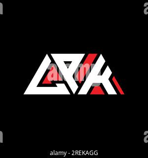 LPK triangle letter logo design with triangle shape. LPK triangle logo ...