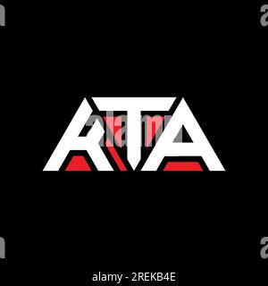 KTA triangle letter logo design with triangle shape. KTA triangle logo ...