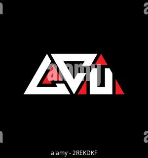 LCU triangle letter logo design with triangle shape. LCU triangle logo ...