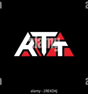 KTT triangle letter logo design with triangle shape. KTT triangle logo ...