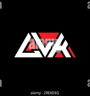 LLK triangle letter logo design with triangle shape. LLK triangle logo ...