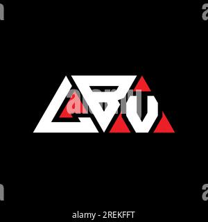 LBV triangle letter logo design with triangle shape. LBV triangle logo ...