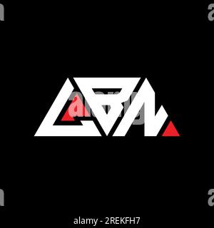 LBN triangle letter logo design with triangle shape. LBN triangle logo ...