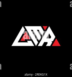 LMR triangle letter logo design with triangle shape. LMR triangle logo ...