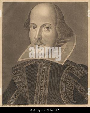 William Shakespeare 1632 by Martin Droeshout Stock Photo - Alamy