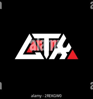 LTX triangle letter logo design with triangle shape. LTX triangle logo ...