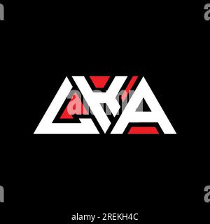 LKA triangle letter logo design with triangle shape. LKA triangle logo ...