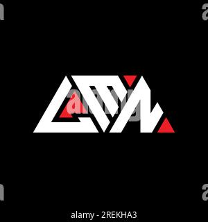 LMN triangle letter logo design with triangle shape. LMN triangle logo ...