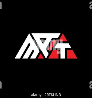 MAT triangle letter logo design with triangle shape. MAT triangle logo ...