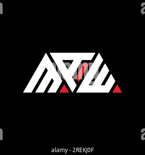 MAW triangle letter logo design with triangle shape. MAW triangle logo ...