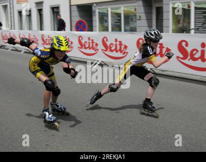 Qowaz-Inline-Challenge, German Half Marathon Championship. In Huefingen near Donaueschingen ...