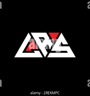 LRS triangle letter logo design with triangle shape. LRS triangle logo ...