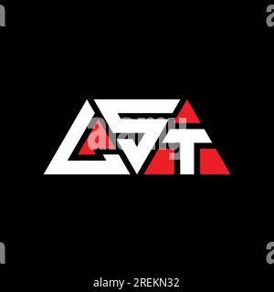 LST triangle letter logo design with triangle shape. LST triangle logo ...