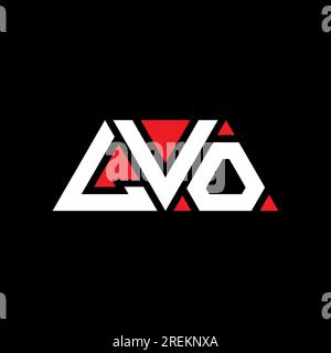 LVO triangle letter logo design with triangle shape. LVO triangle logo ...