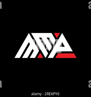 MMP triangle letter logo design with triangle shape. MMP triangle logo ...