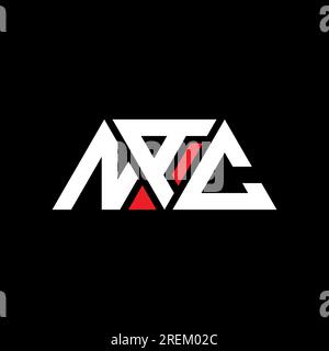 NAC triangle letter logo design with triangle shape. NAC triangle logo ...
