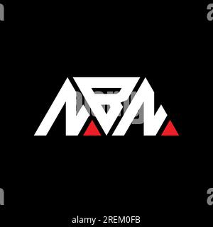 NBN triangle letter logo design with triangle shape. NBN triangle logo ...
