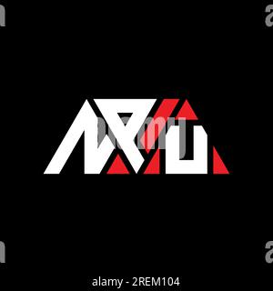 NPU triangle letter logo design with triangle shape. NPU triangle logo ...