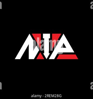 NIP triangle letter logo design with triangle shape. NIP triangle logo design monogram. NIP ...