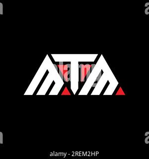 MTM triangle letter logo design with triangle shape. MTM triangle logo ...