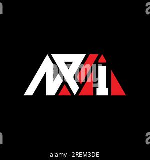 NPI triangle letter logo design with triangle shape. NPI triangle logo ...