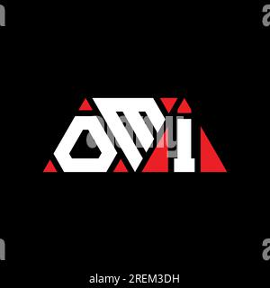 OMI triangle letter logo design with triangle shape. OMI triangle logo ...