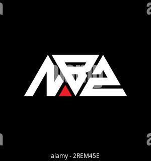 NBZ triangle letter logo design with triangle shape. NBZ triangle logo ...