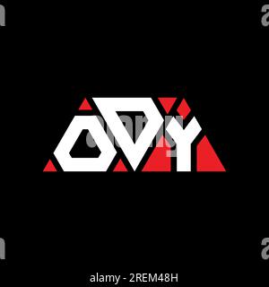 ODY triangle letter logo design with triangle shape. ODY triangle logo ...