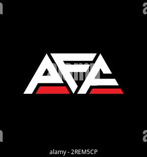 PFF triangle letter logo design with triangle shape. PFF triangle logo ...