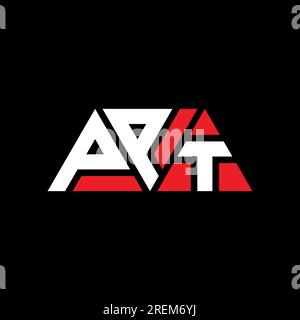 PPT triangle letter logo design with triangle shape. PPT triangle logo ...