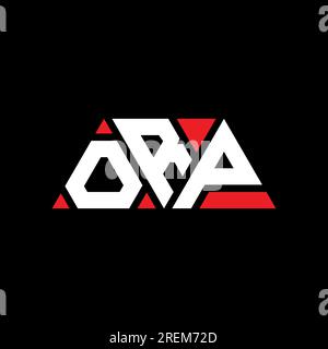 ORP triangle letter logo design with triangle shape. ORP triangle logo ...