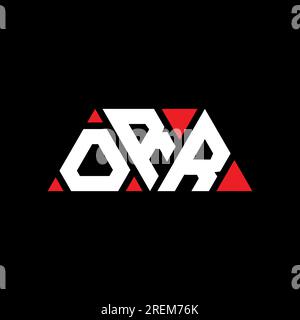 ORR triangle letter logo design with triangle shape. ORR triangle logo ...