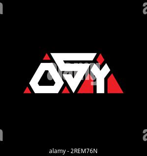 OSY triangle letter logo design with triangle shape. OSY triangle logo ...