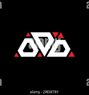 ODD triangle letter logo design with triangle shape. ODD triangle logo ...