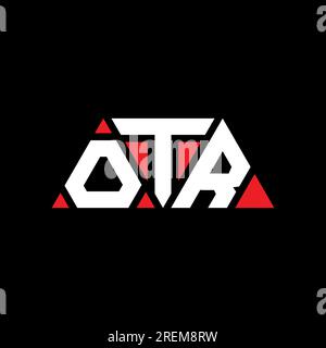 OTR triangle letter logo design with triangle shape. OTR triangle logo ...