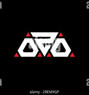 OZO triangle letter logo design with triangle shape. OZO triangle logo ...