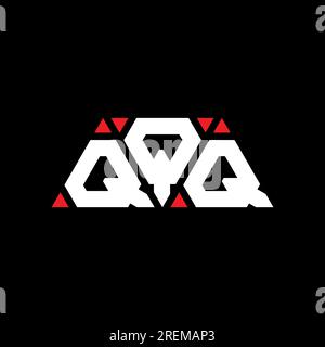 QQQ triangle letter logo design with triangle shape. QQQ triangle logo ...