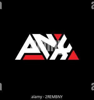 PNX triangle letter logo design with triangle shape. PNX triangle logo ...