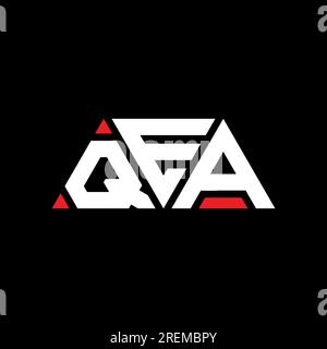 QEA triangle letter logo design with triangle shape. QEA triangle logo ...