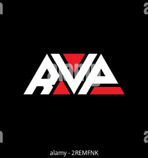RVP triangle letter logo design with triangle shape. RVP triangle logo ...