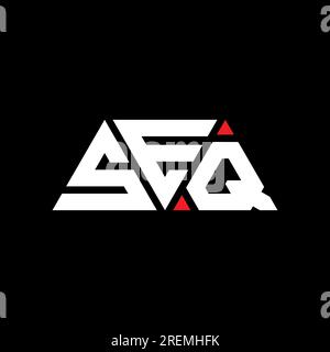 SEQ triangle letter logo design with triangle shape. SEQ triangle logo ...