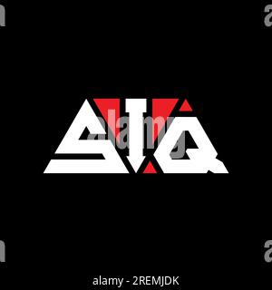 SIQ triangle letter logo design with triangle shape. SIQ triangle logo ...