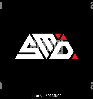 SMD triangle letter logo design with triangle shape. SMD triangle logo ...